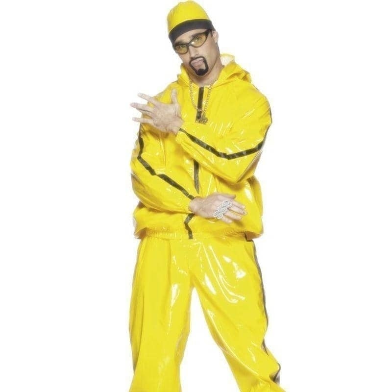Rapper Suit Ali G Adult Yellow PVC Tracksuit